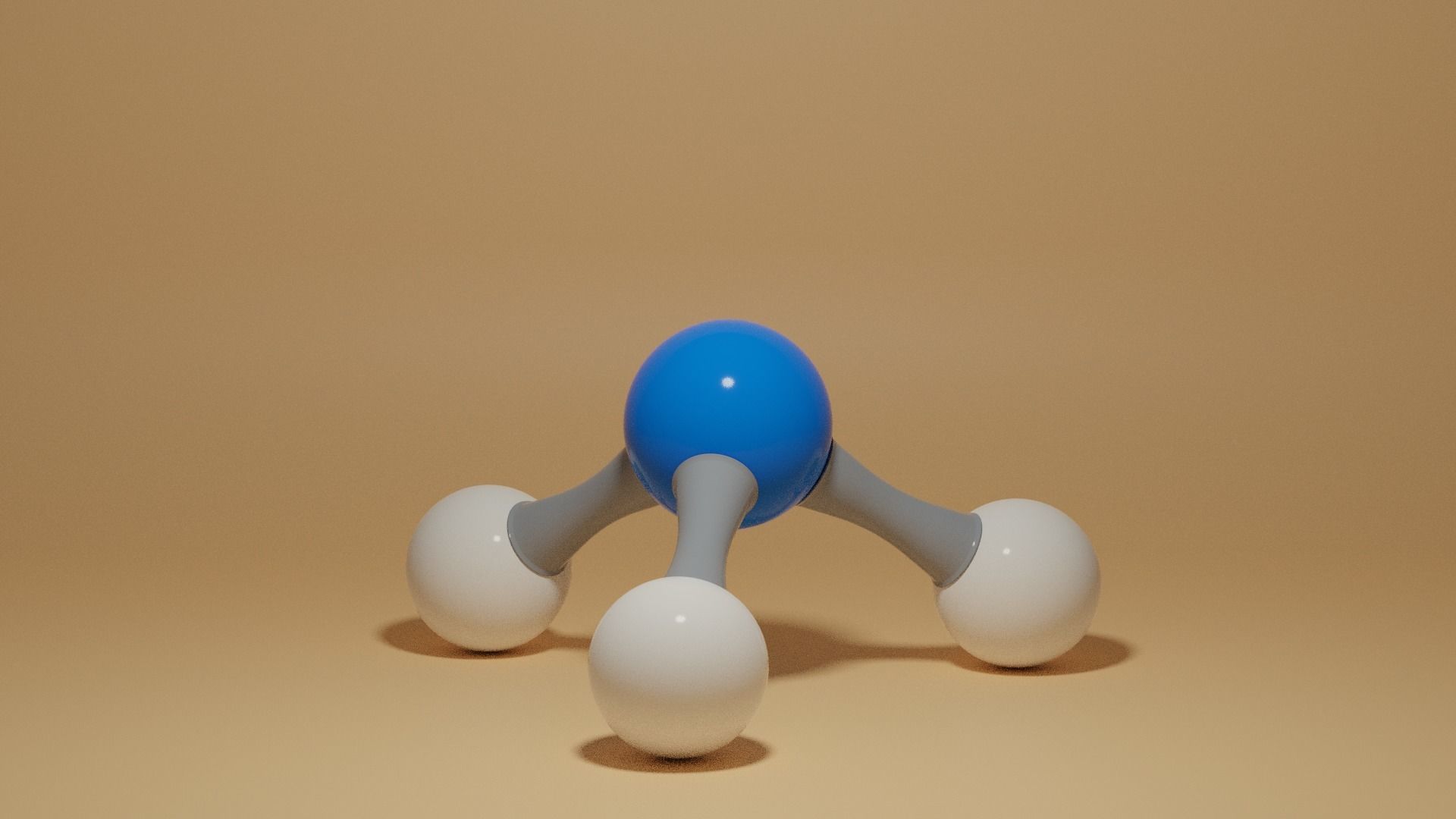 3D model Ammonia Molecule NH3 VR / AR / low-poly | CGTrader