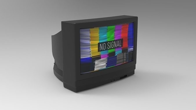 3D model Television 3D Model old tv set VR / AR / low-poly | CGTrader