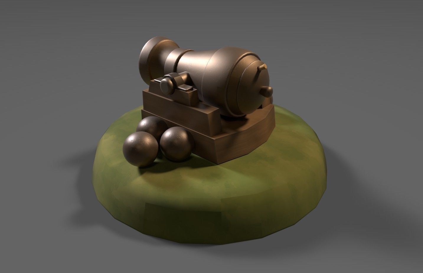 3D model Simple game-ready Cannon VR / AR / low-poly | CGTrader