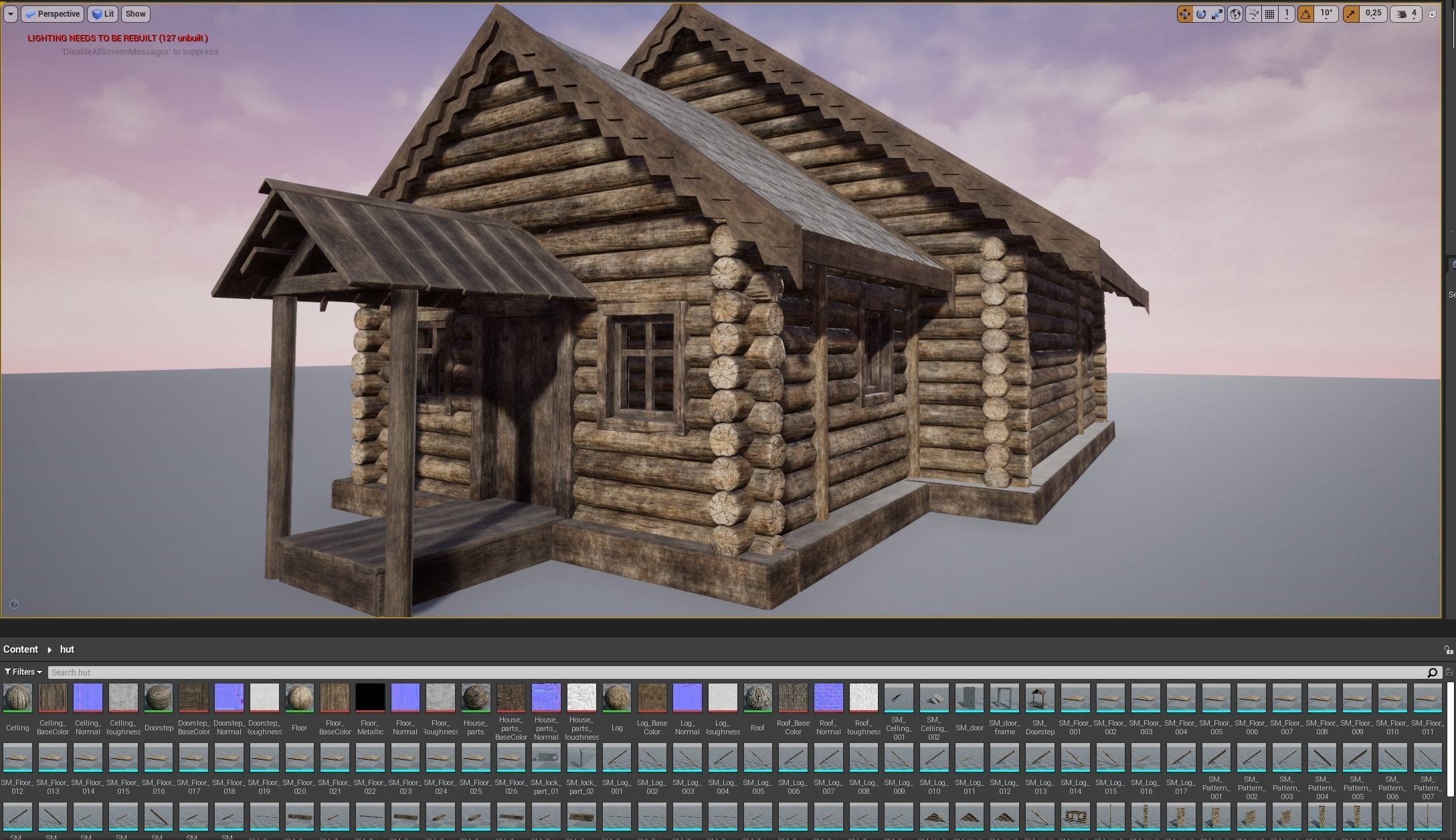 3D model Old hut VR / AR / low-poly | CGTrader