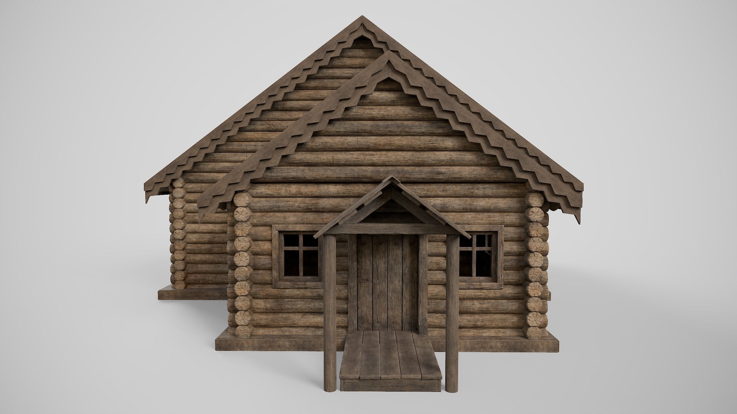 3D model Old hut VR / AR / low-poly | CGTrader