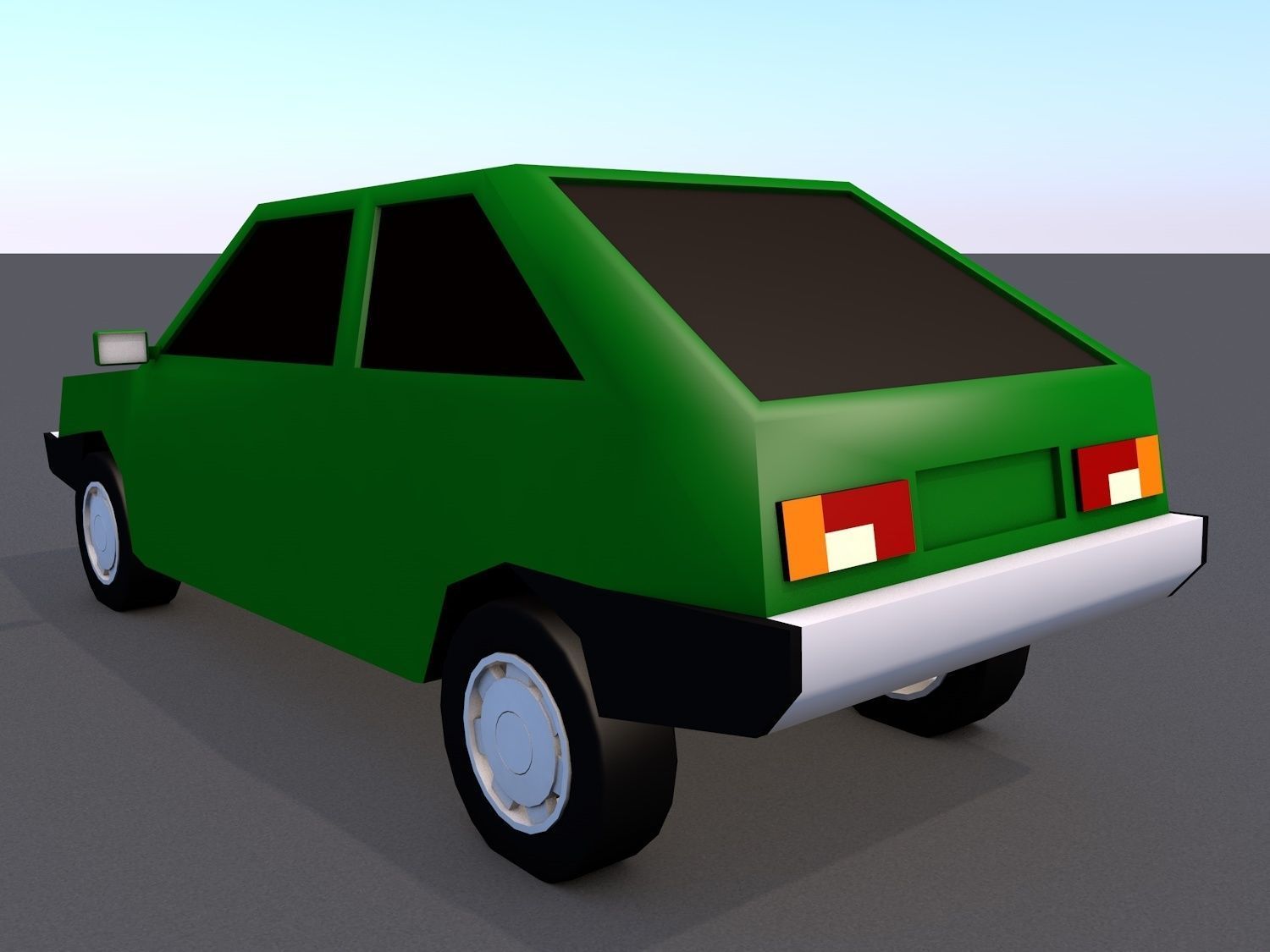 3D model Cartoon low poly car VR / AR / low-poly | CGTrader