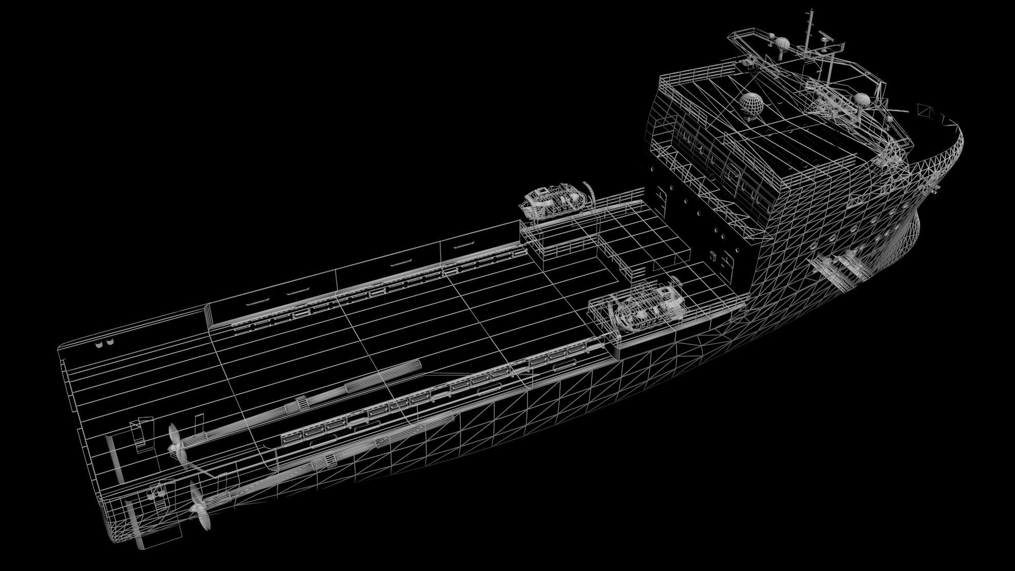 Platform Supply Vessel 3D model | CGTrader