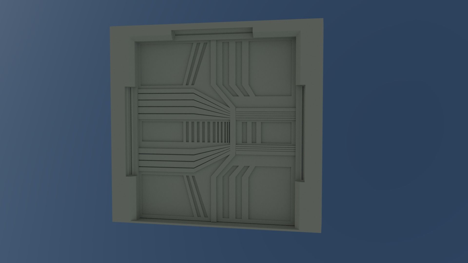 3D model Futuristic Door VR / AR / low-poly | CGTrader