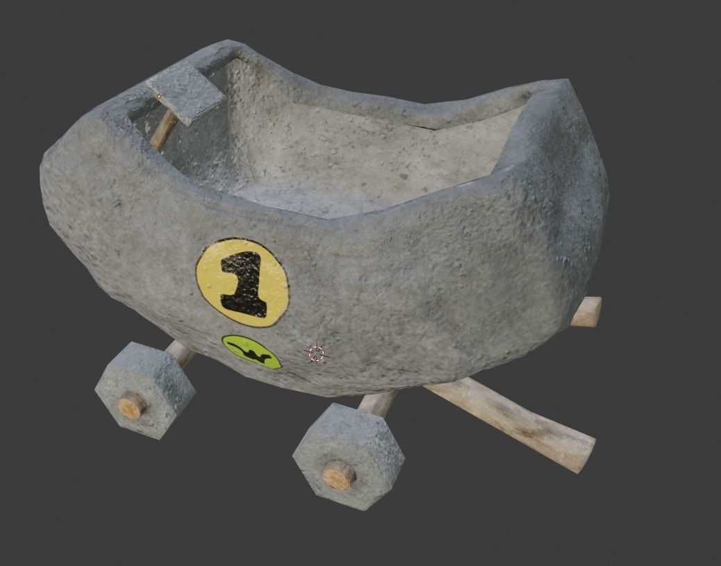 3D model Race Car 01 Stone Car VR / AR / low-poly | CGTrader