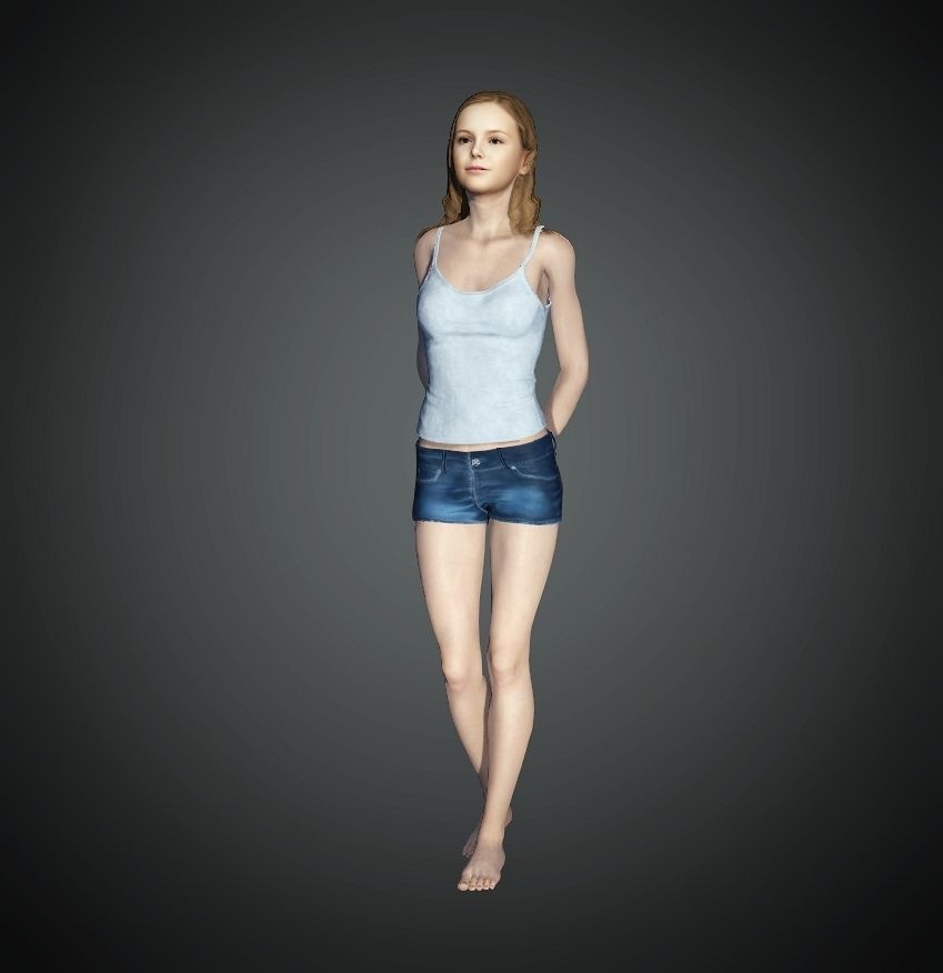 Unity Digital Human HS005 free 3D model animated rigged | CGTrader
