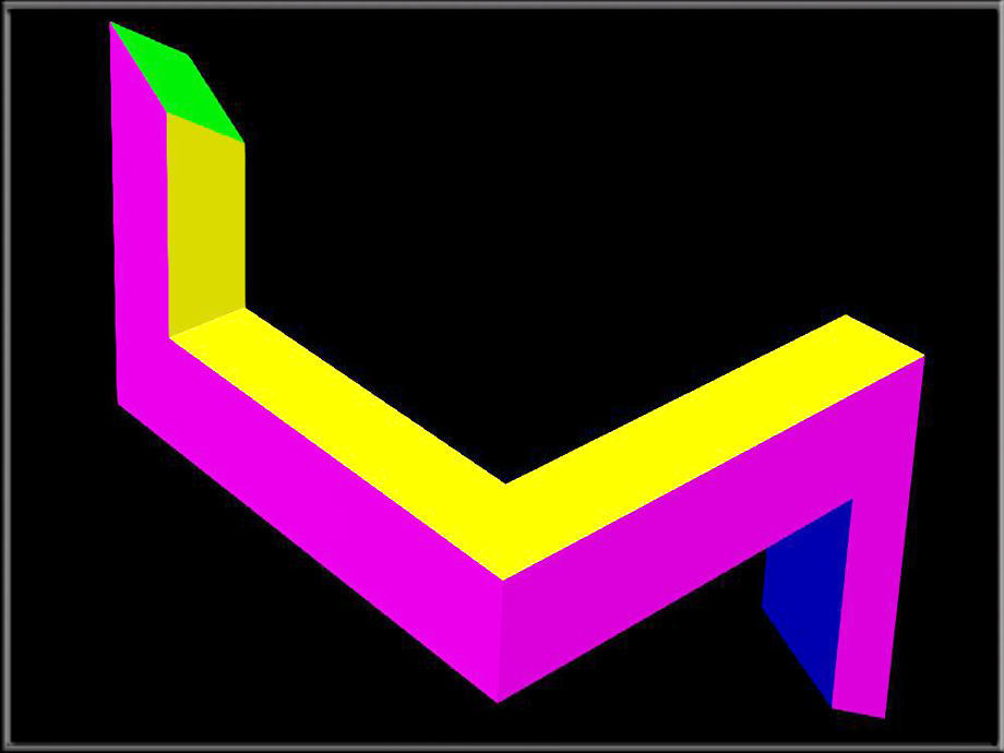 3D model Impossible Geometry - Penrose triangle VR / AR / low-poly ...