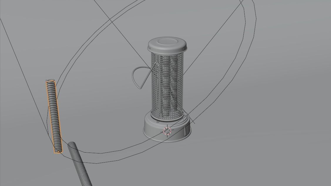 Vintage Electric Heater 3D model animated | CGTrader