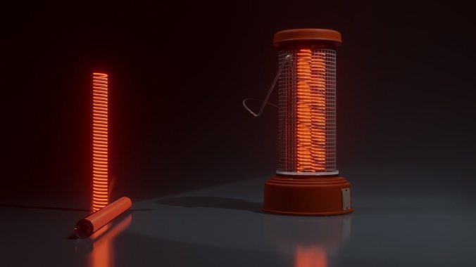Vintage Electric Heater 3D model animated | CGTrader