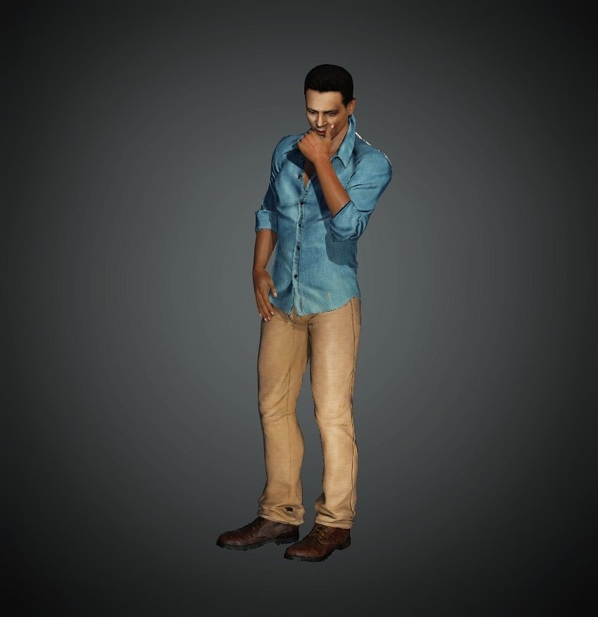 Unity Digital Human HS008 free 3D model animated rigged | CGTrader