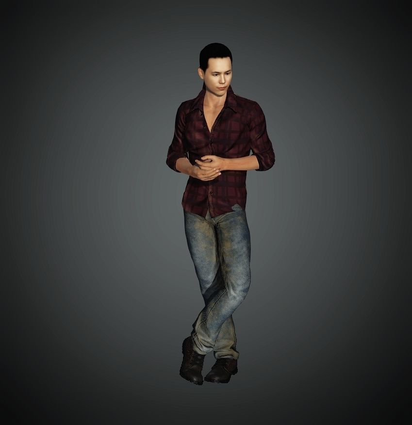 Unity Digital Human HS009 free 3D model animated rigged | CGTrader