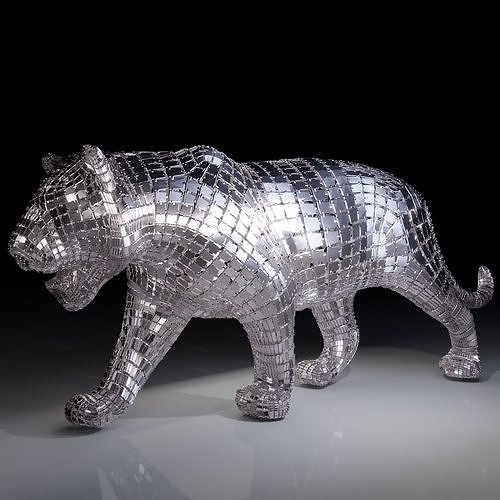 Tiger Abstract Wireframe Metal 3D model | CGTrader