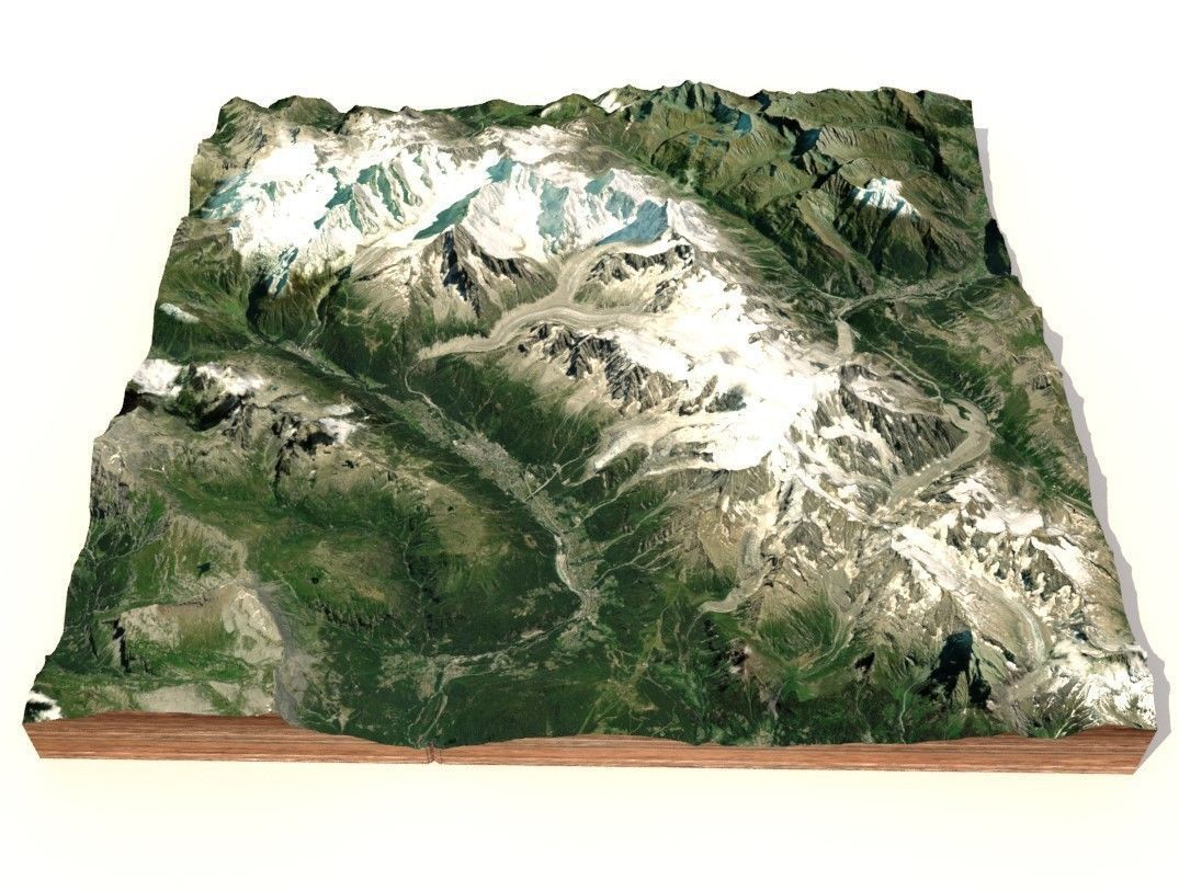 Mountain landscape Alps 3D model | CGTrader