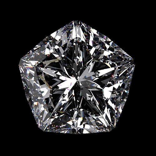Starburst brilliant crown diamond cut 3D model | CGTrader