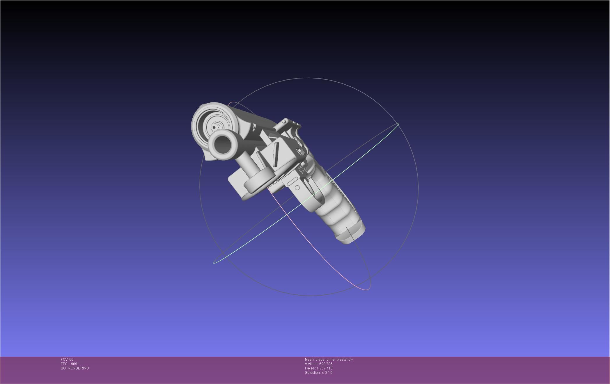 Blade Runner Deckard Blaster Basic Model 3D model | CGTrader