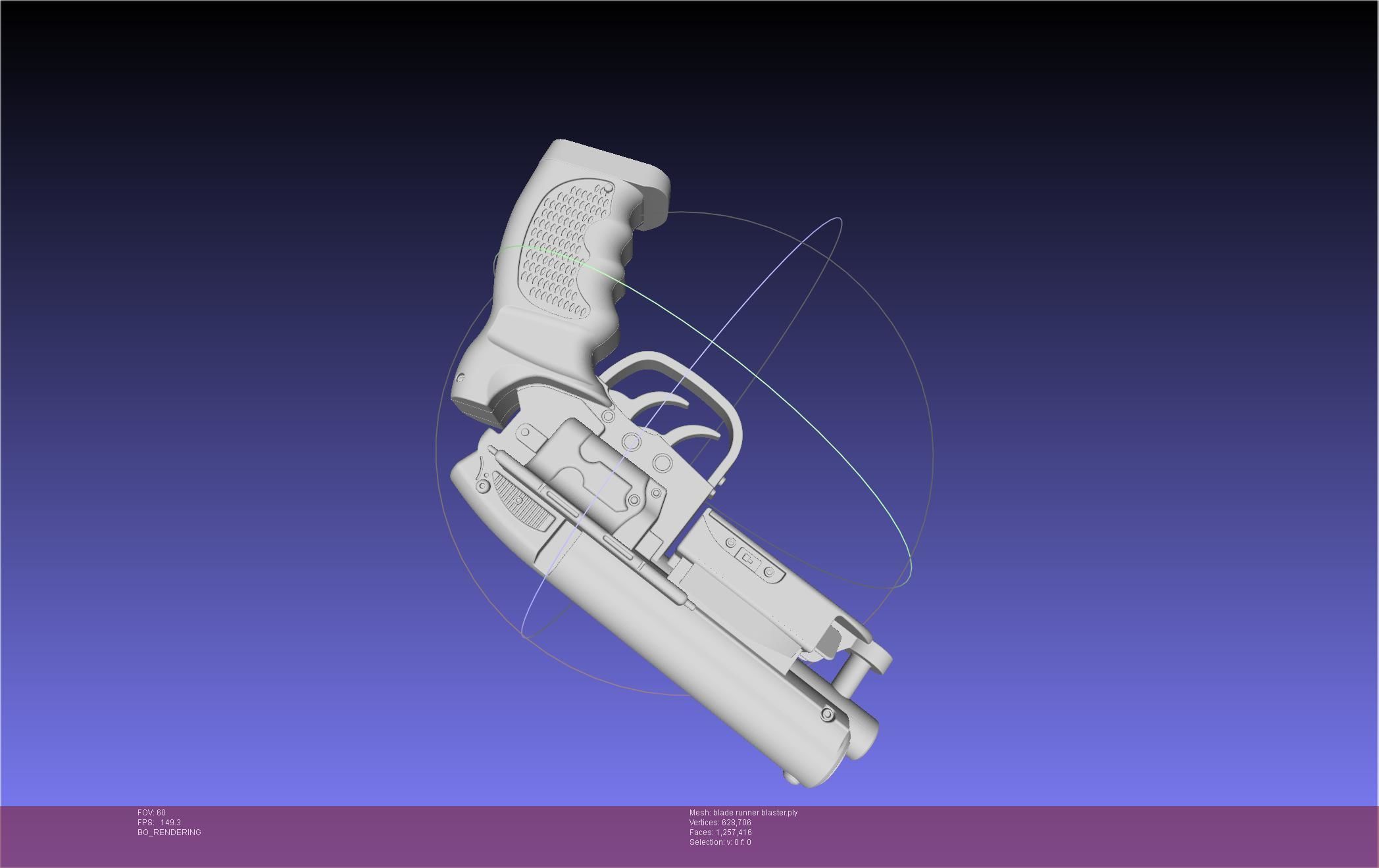 Blade Runner Deckard Blaster Basic Model 3D model | CGTrader