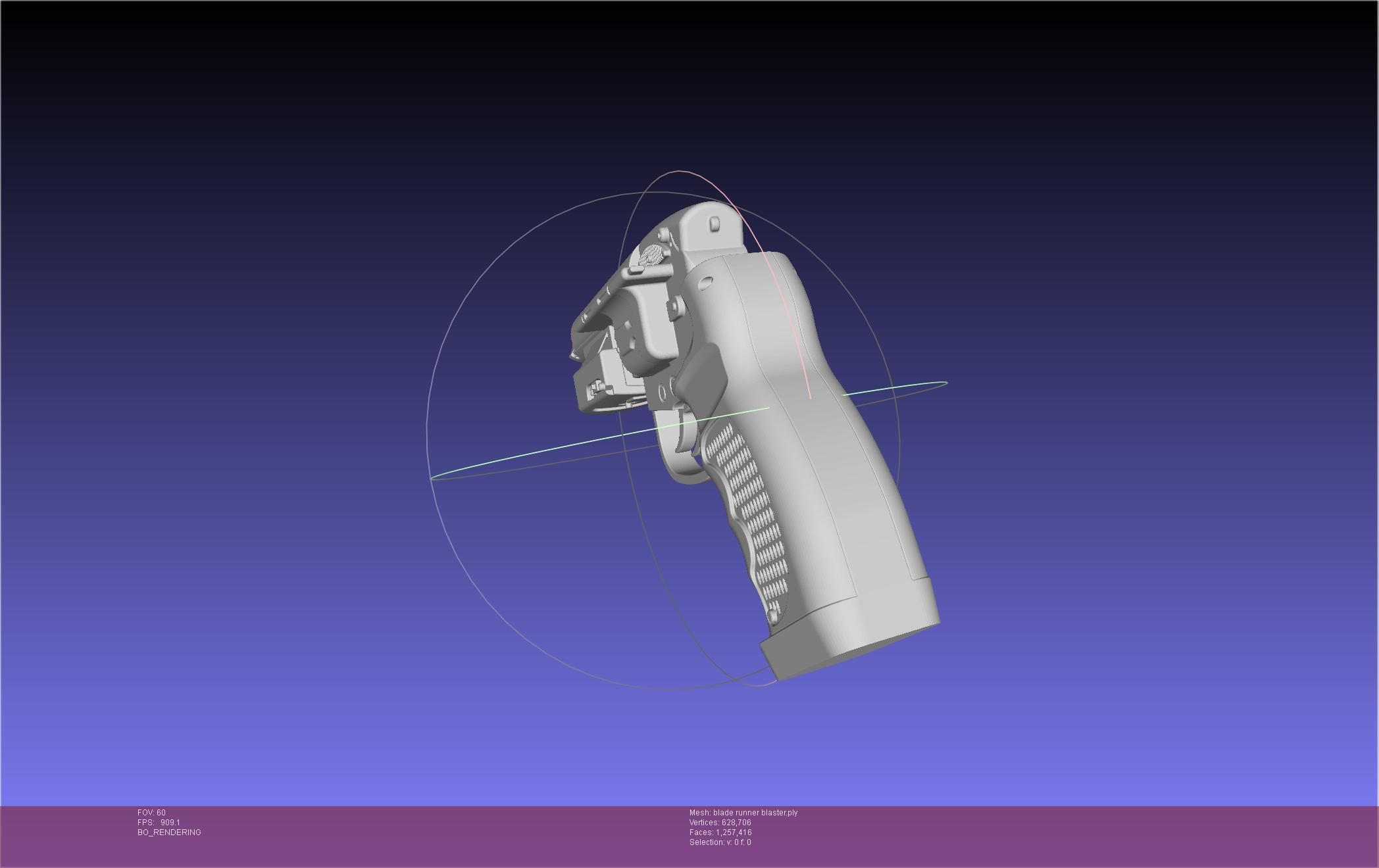 Blade Runner Deckard Blaster Basic Model 3D model | CGTrader