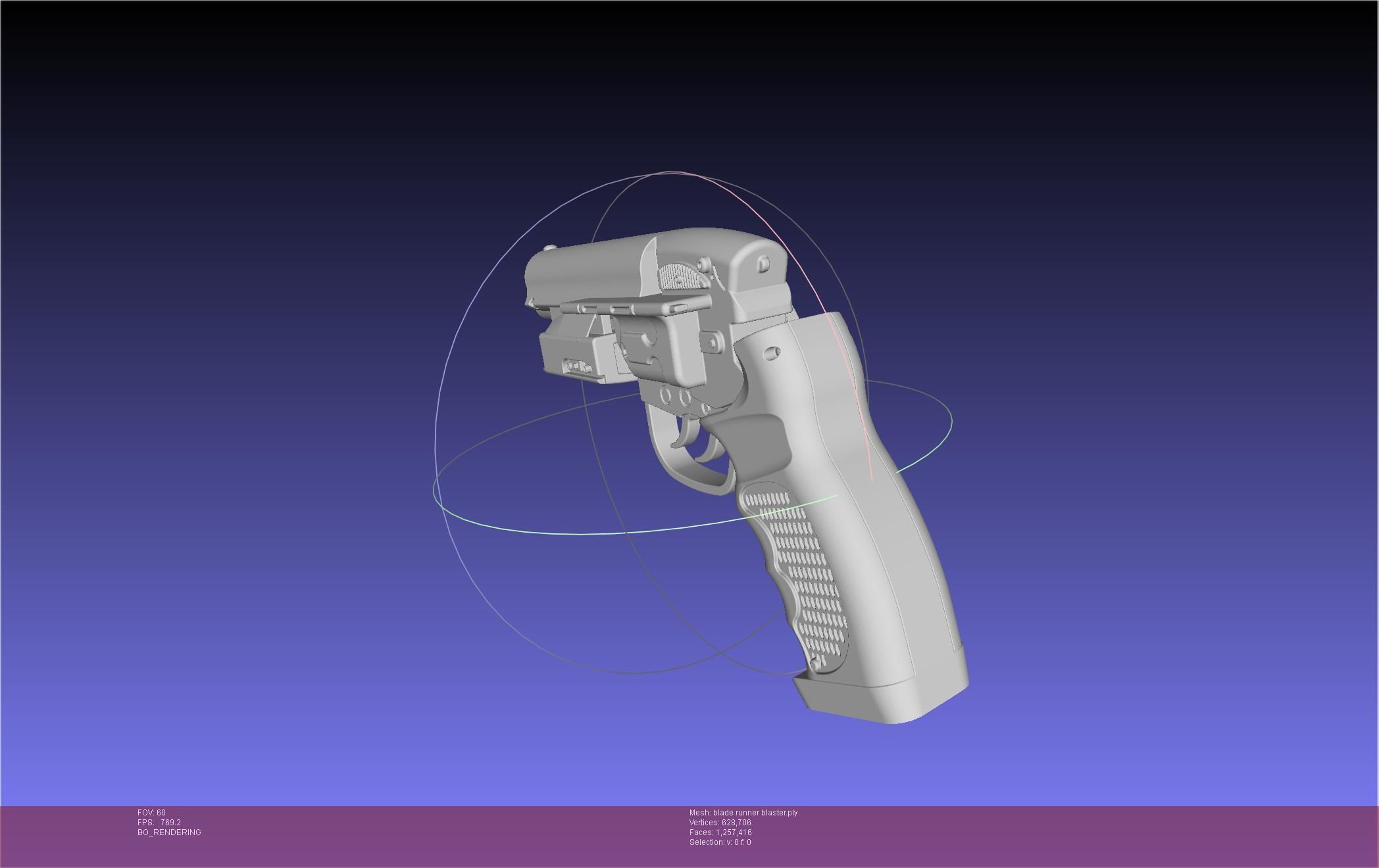 Blade Runner Deckard Blaster Basic Model 3D model | CGTrader