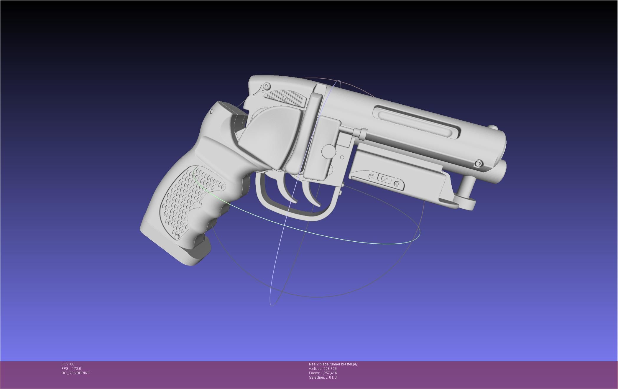 Blade Runner Deckard Blaster Basic Model 3D model | CGTrader
