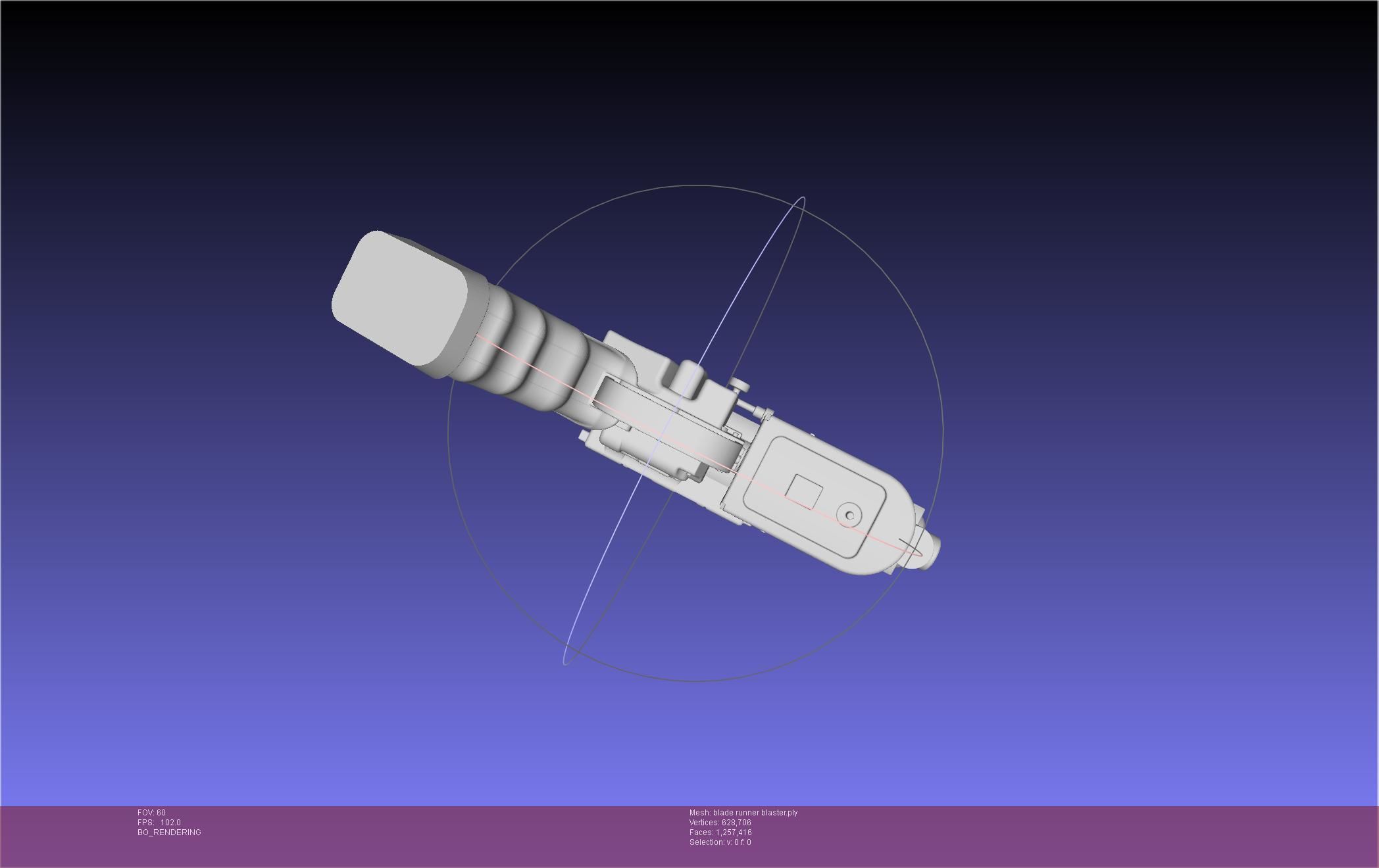 Blade Runner Deckard Blaster Basic Model 3D model | CGTrader