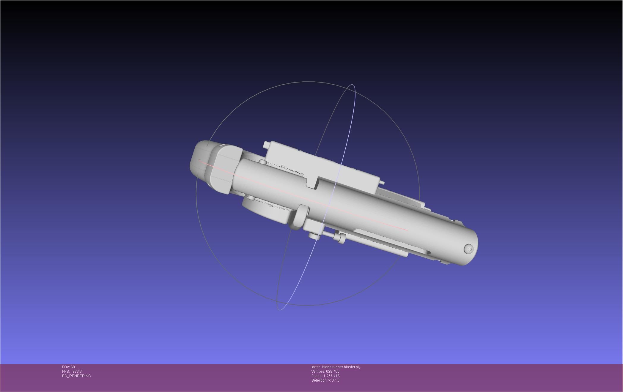 Blade Runner Deckard Blaster Basic Model 3D model | CGTrader