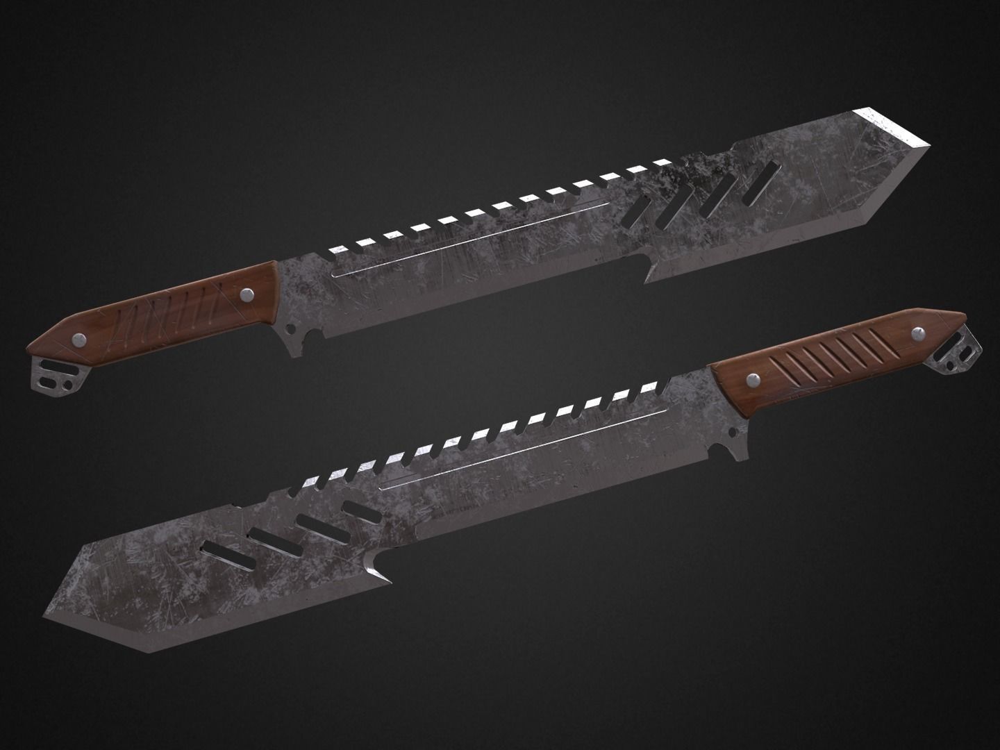 3D model Machete knife VR / AR / low-poly | CGTrader