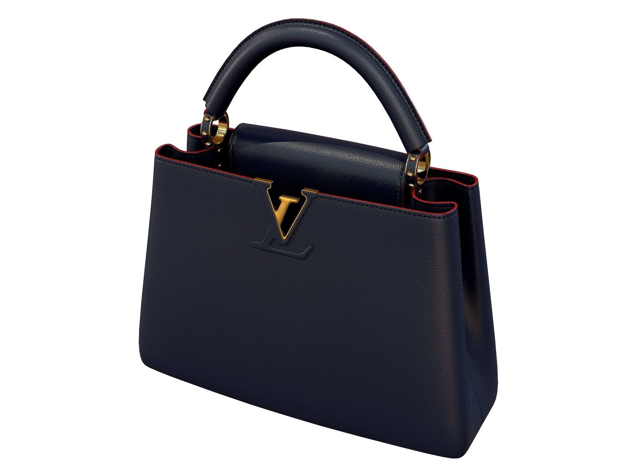 Louis Vuitton bag Capucines Blue Leather 3D model | CGTrader