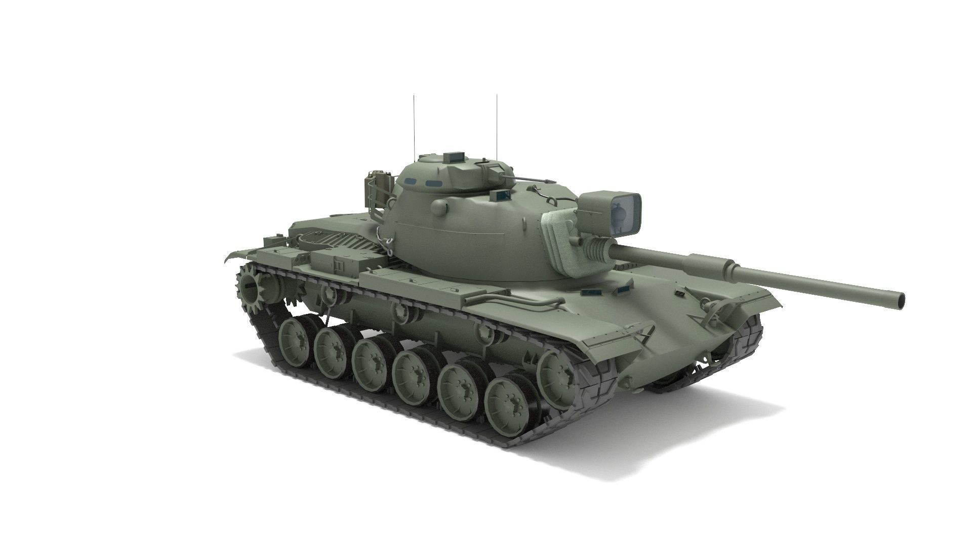 3D model M60 American tank VR / AR / low-poly | CGTrader