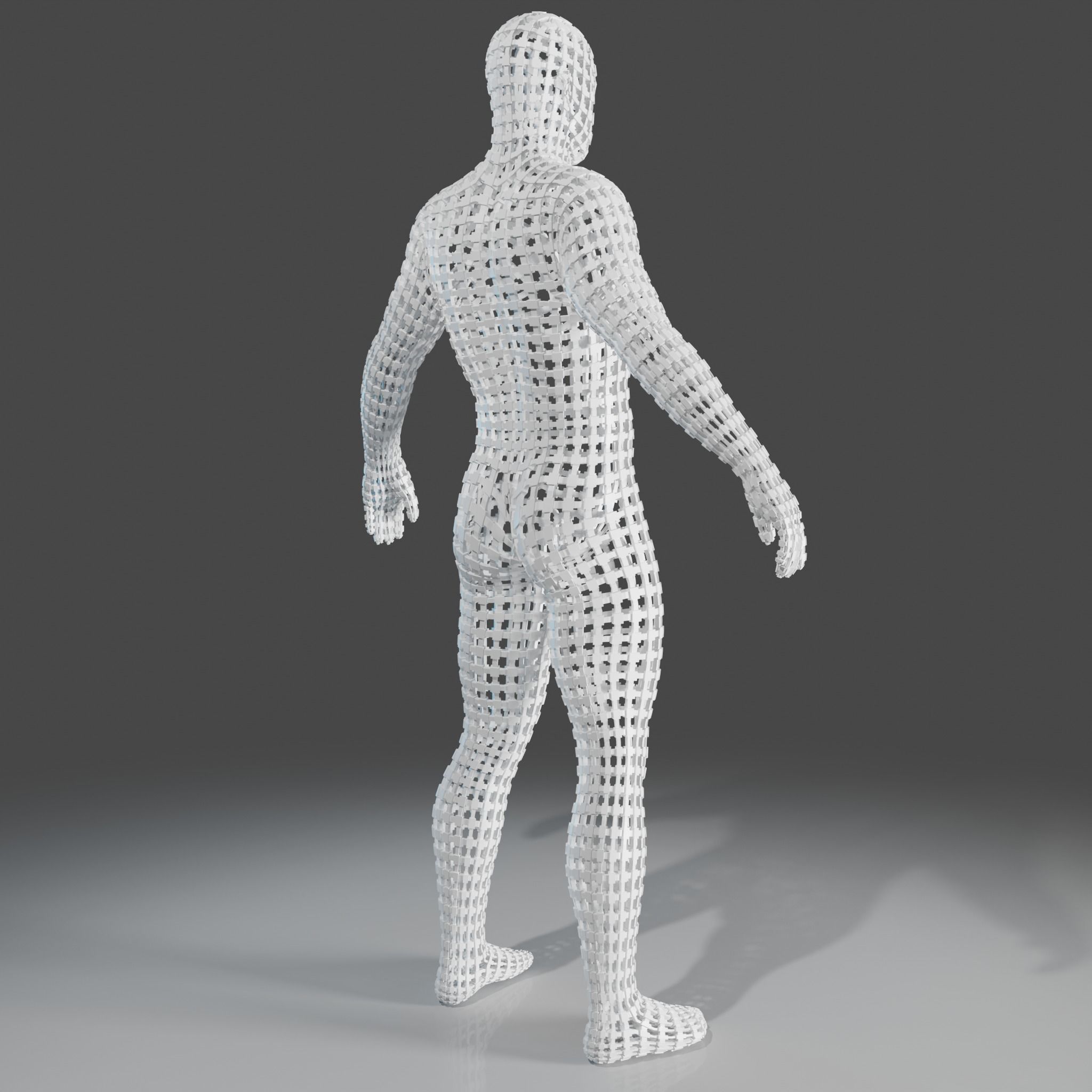 Human Abstract Shape White 3D model | CGTrader