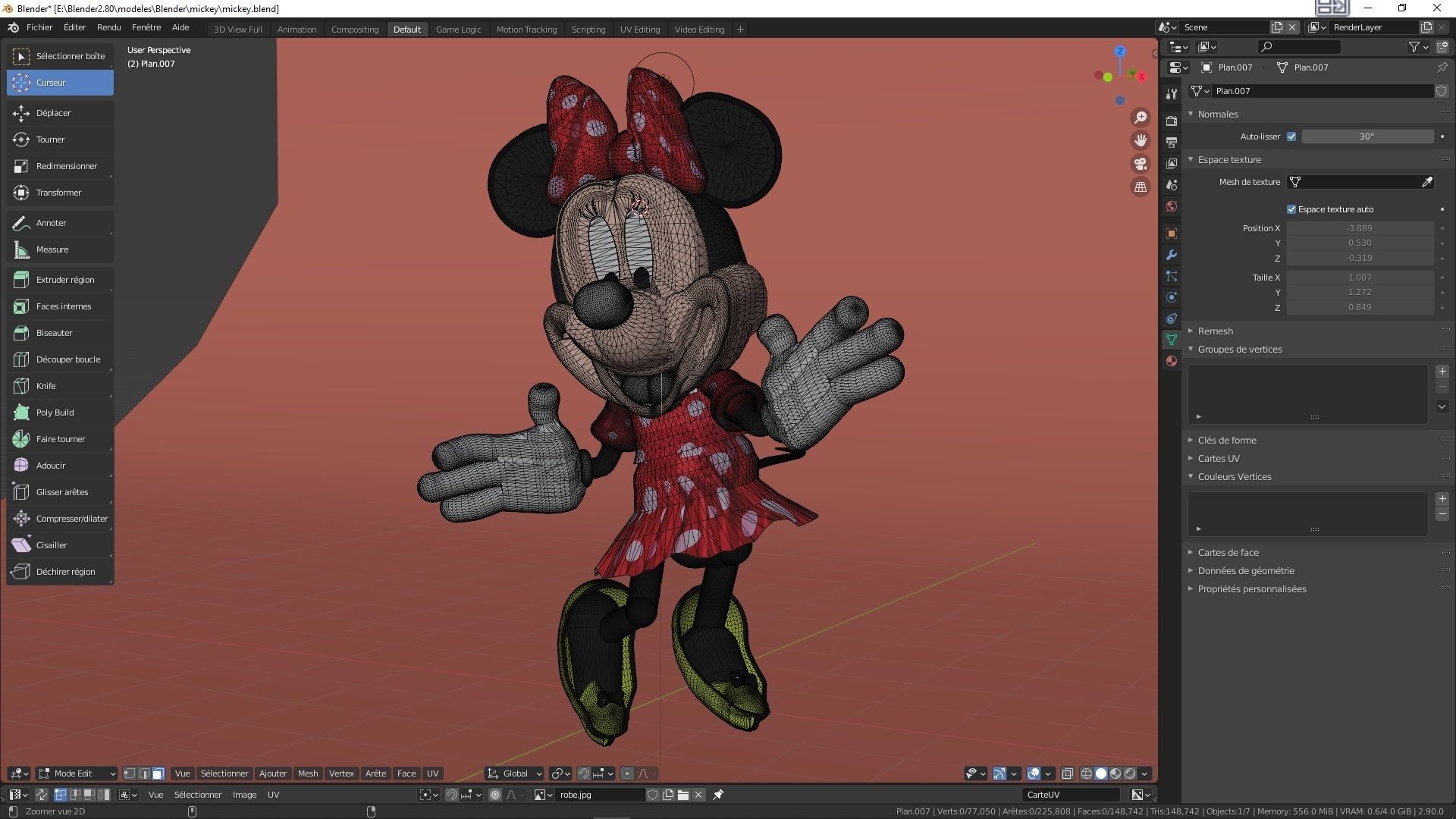 Minnie Mouse 3D model | CGTrader