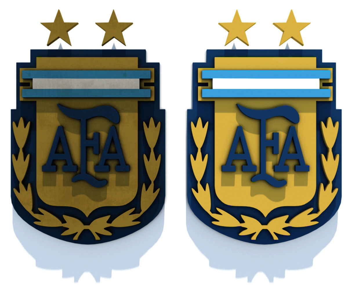 Argentina Football Crest 3D model | CGTrader