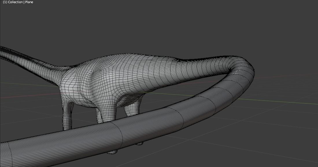Diplodocus 3D model rigged | CGTrader
