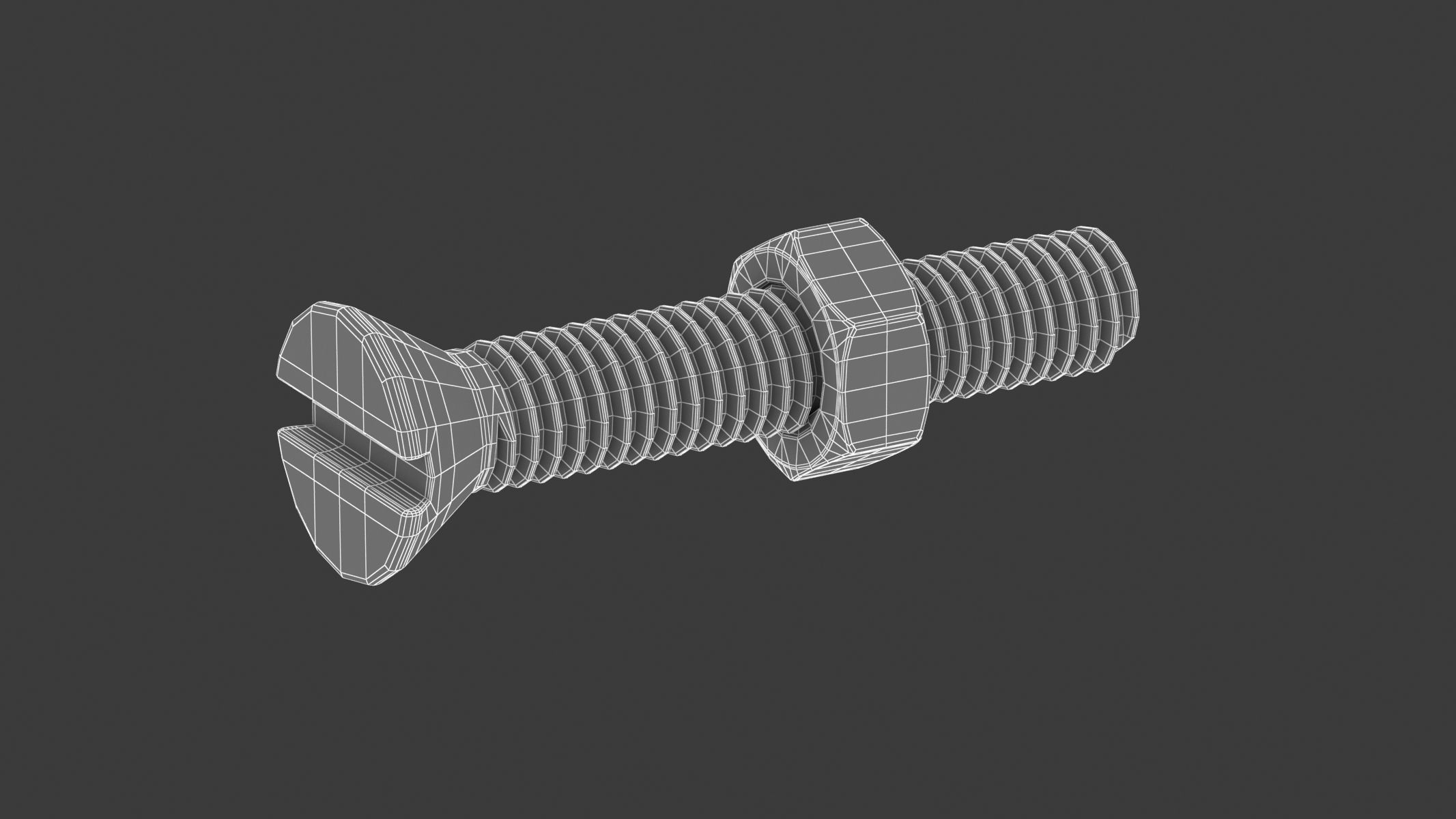 Machine Screw 3D model | CGTrader
