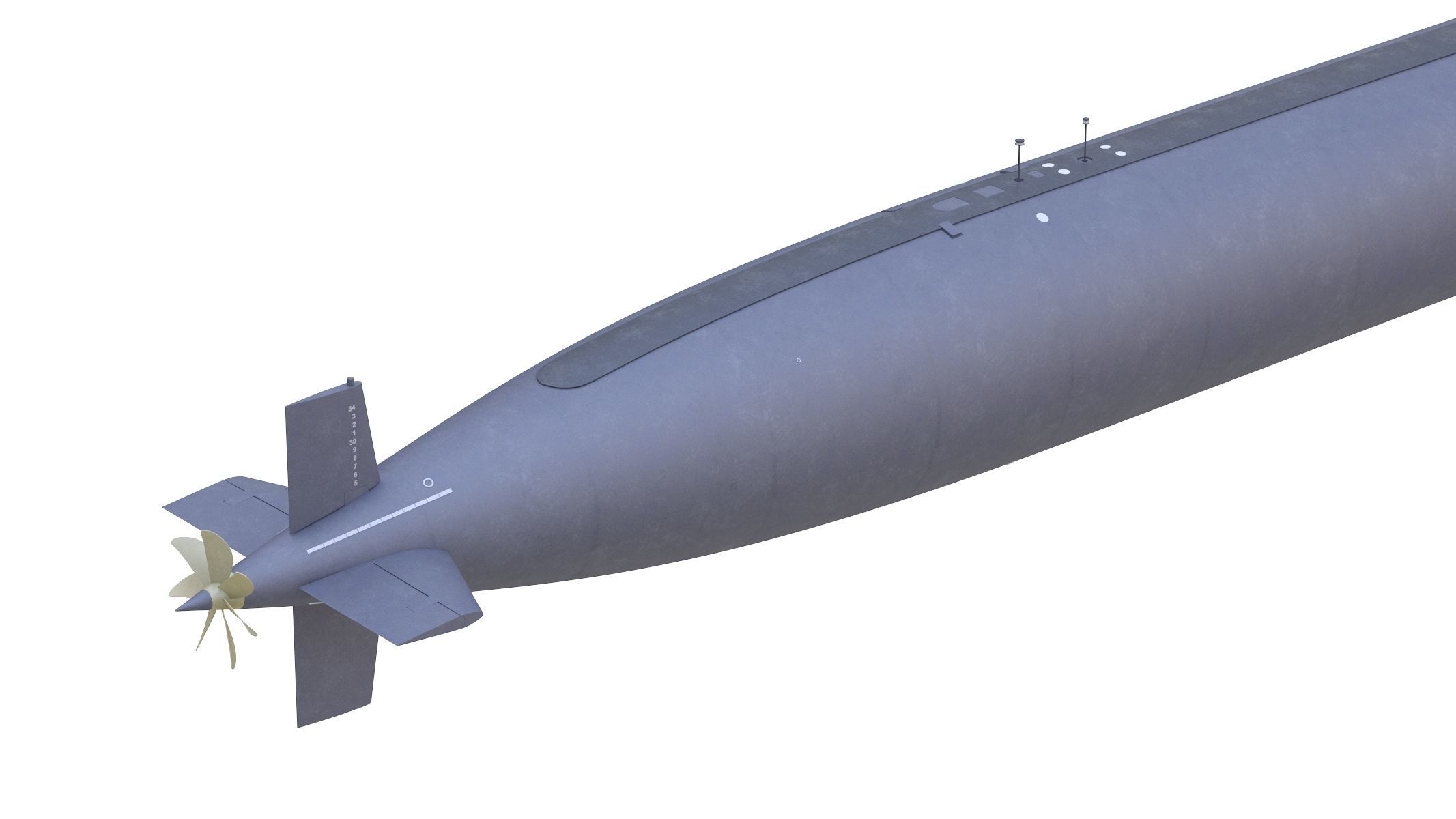 USS Permit SSN-594 3D model | CGTrader