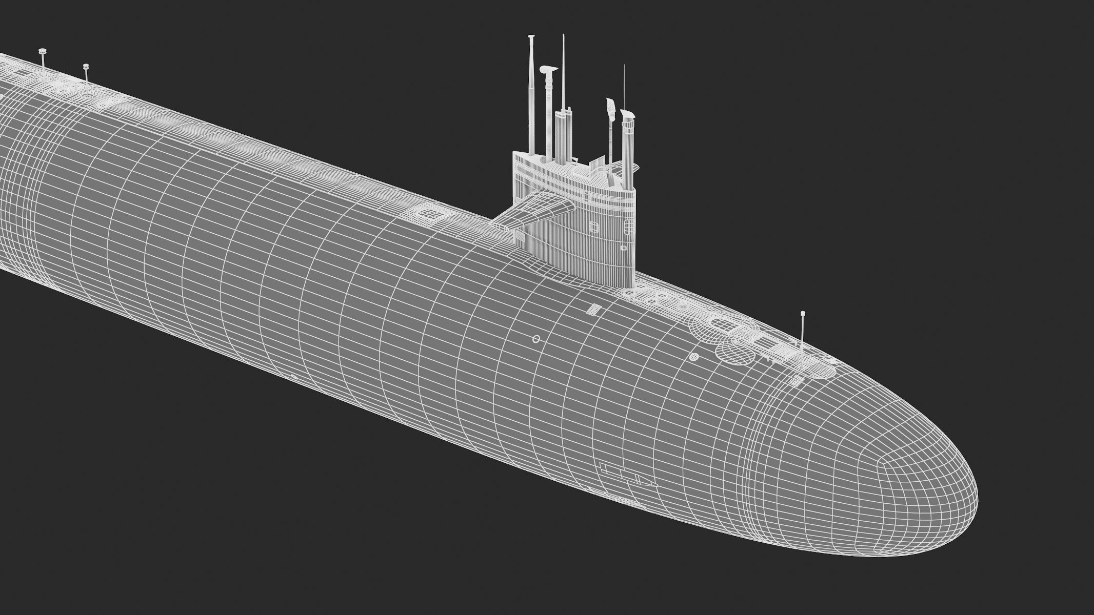 USS Permit SSN-594 3D model | CGTrader