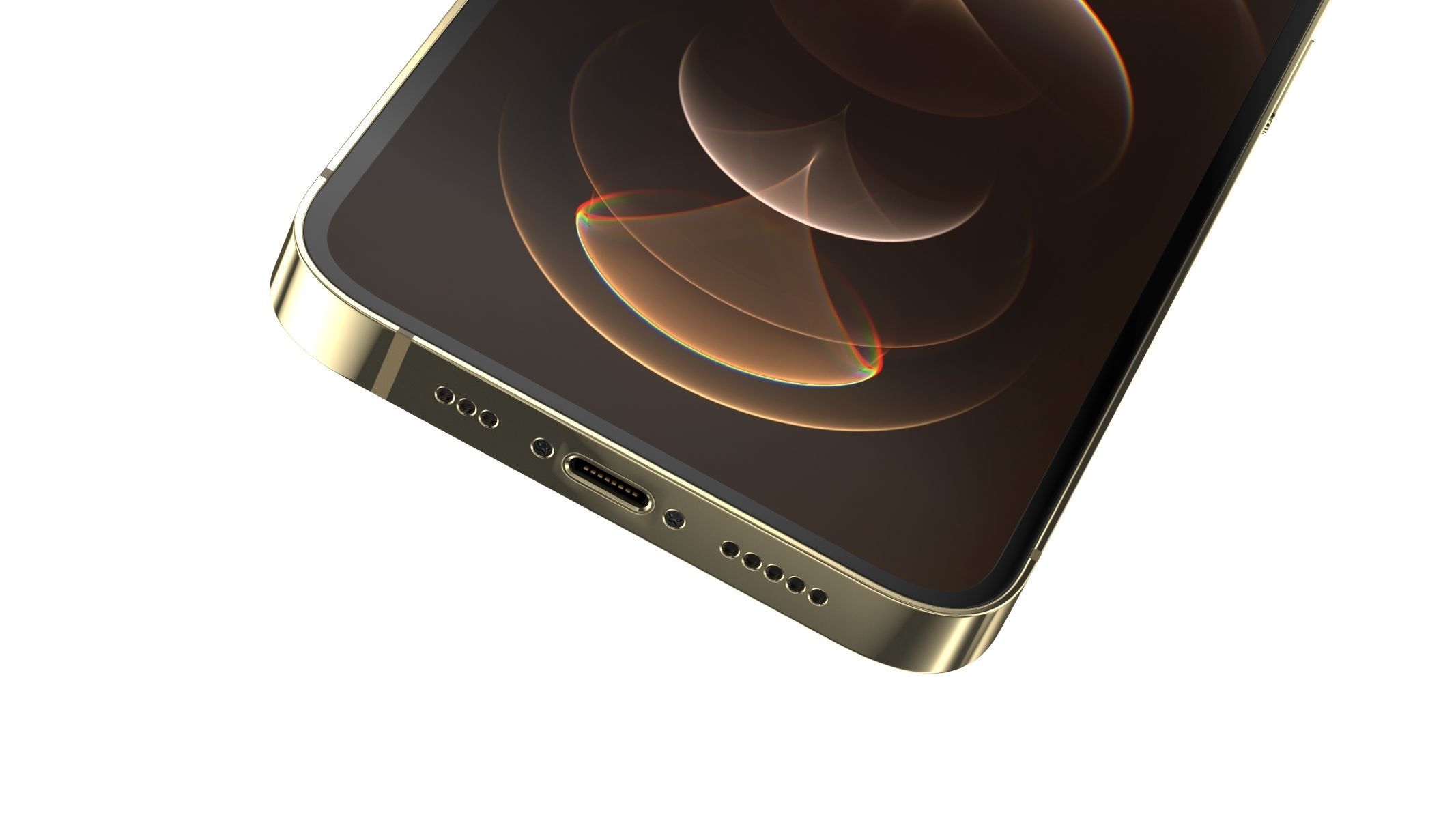 Apple iPhone 12 Pro Gold 3D model | CGTrader