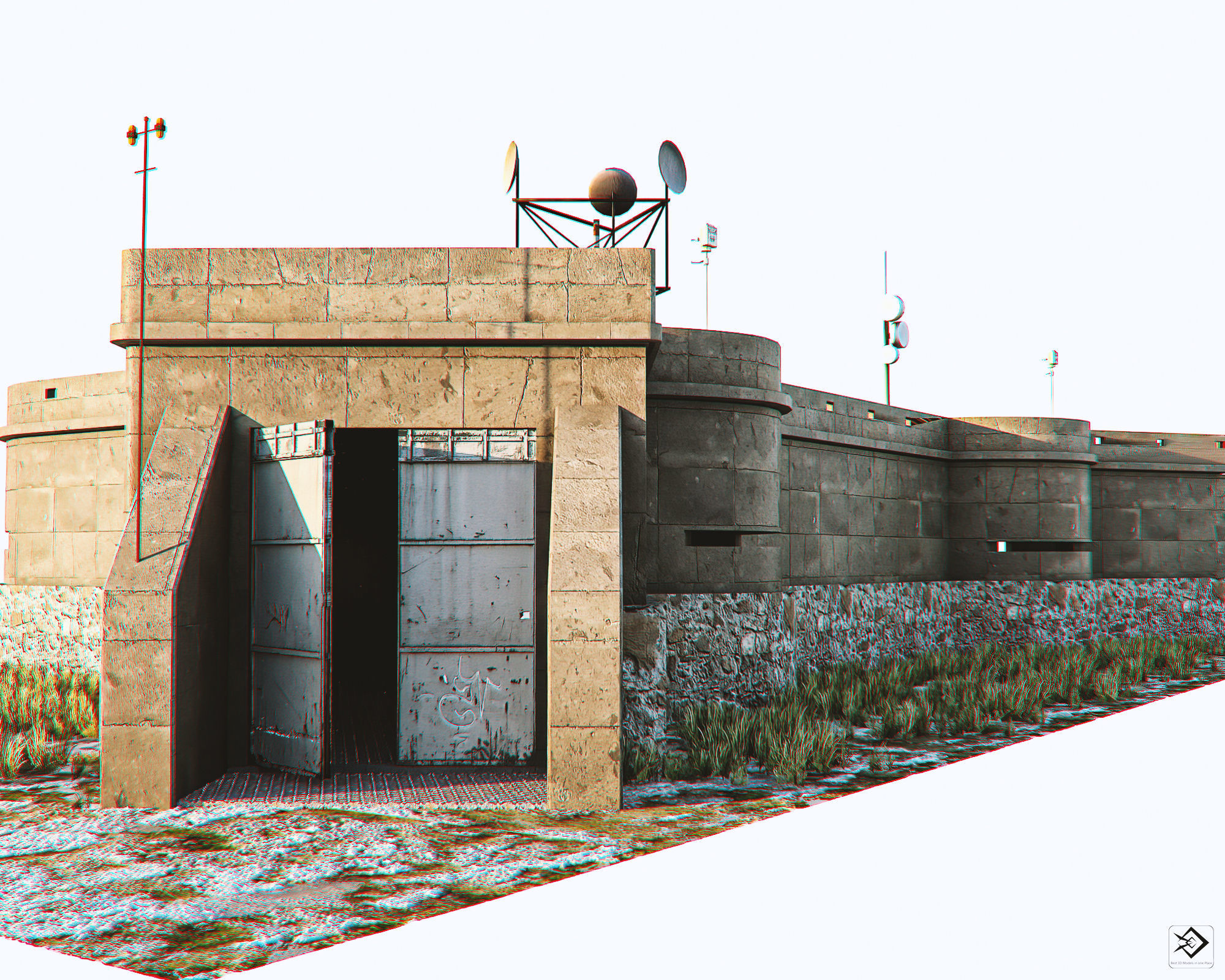 bunker 3D model | CGTrader
