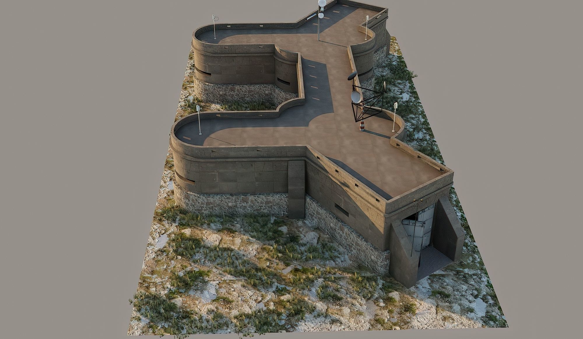 bunker concrete fort 3D model | CGTrader