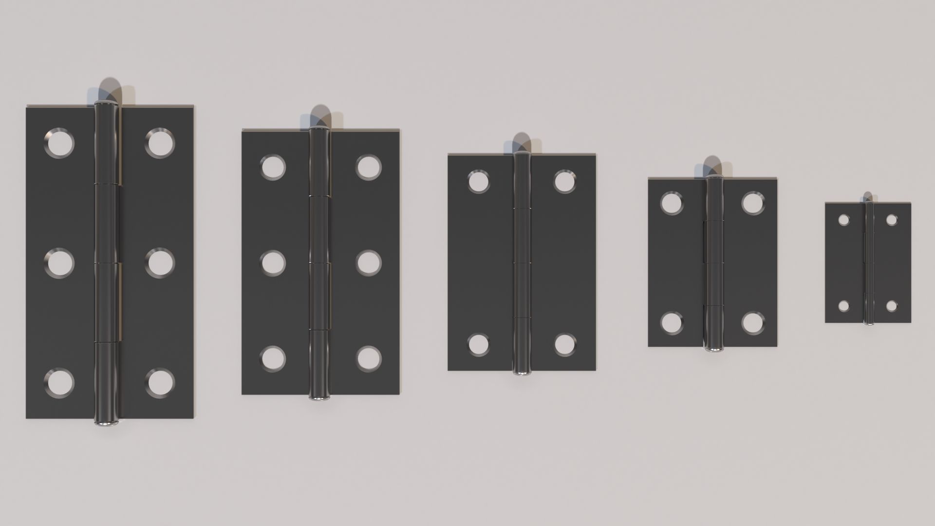 3D model Hinge stainless steel door hinges VR / AR / low-poly | CGTrader