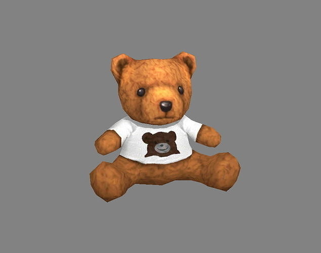 3D model Cartoon Teddy bear VR / AR / low-poly | CGTrader