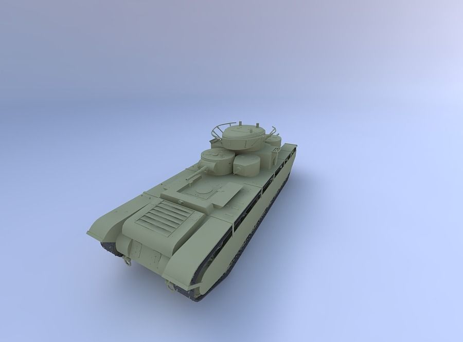 T-35 Tank 3D model | CGTrader