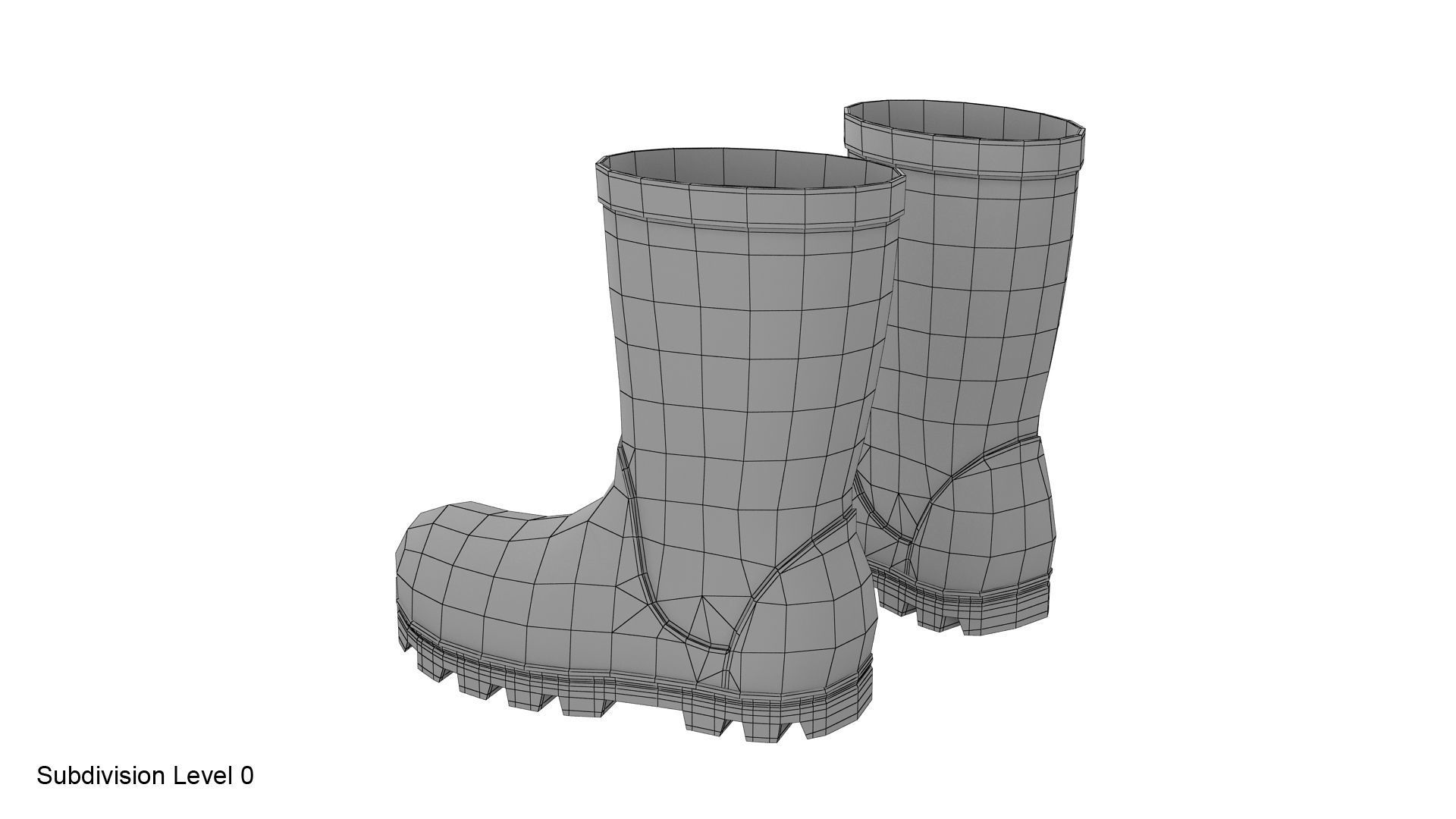 Rubber boots 3D model | CGTrader