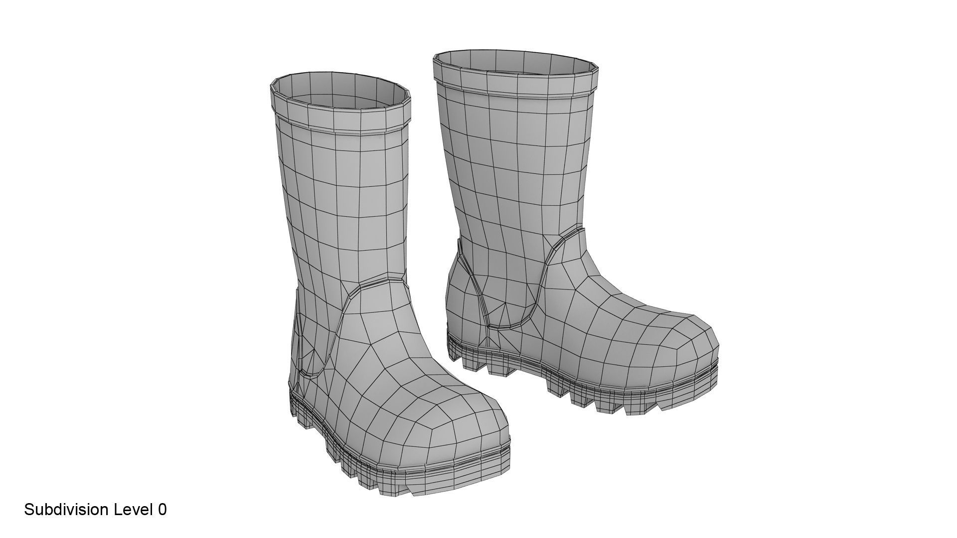 Rubber boots 3D model | CGTrader
