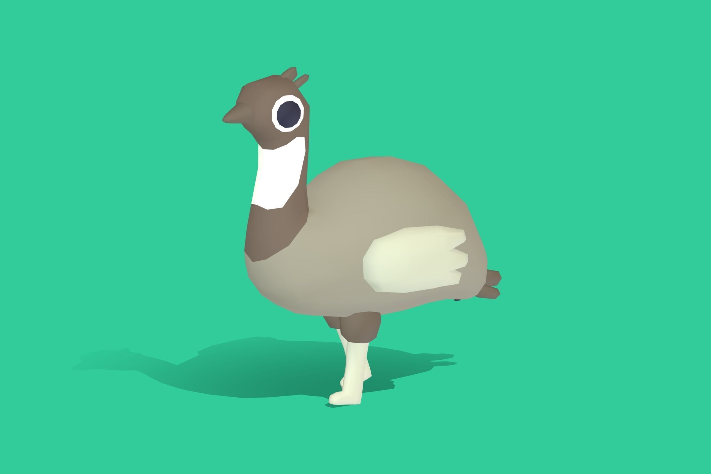 3D model Emma the Emu - Quirky Series VR / AR / low-poly | CGTrader
