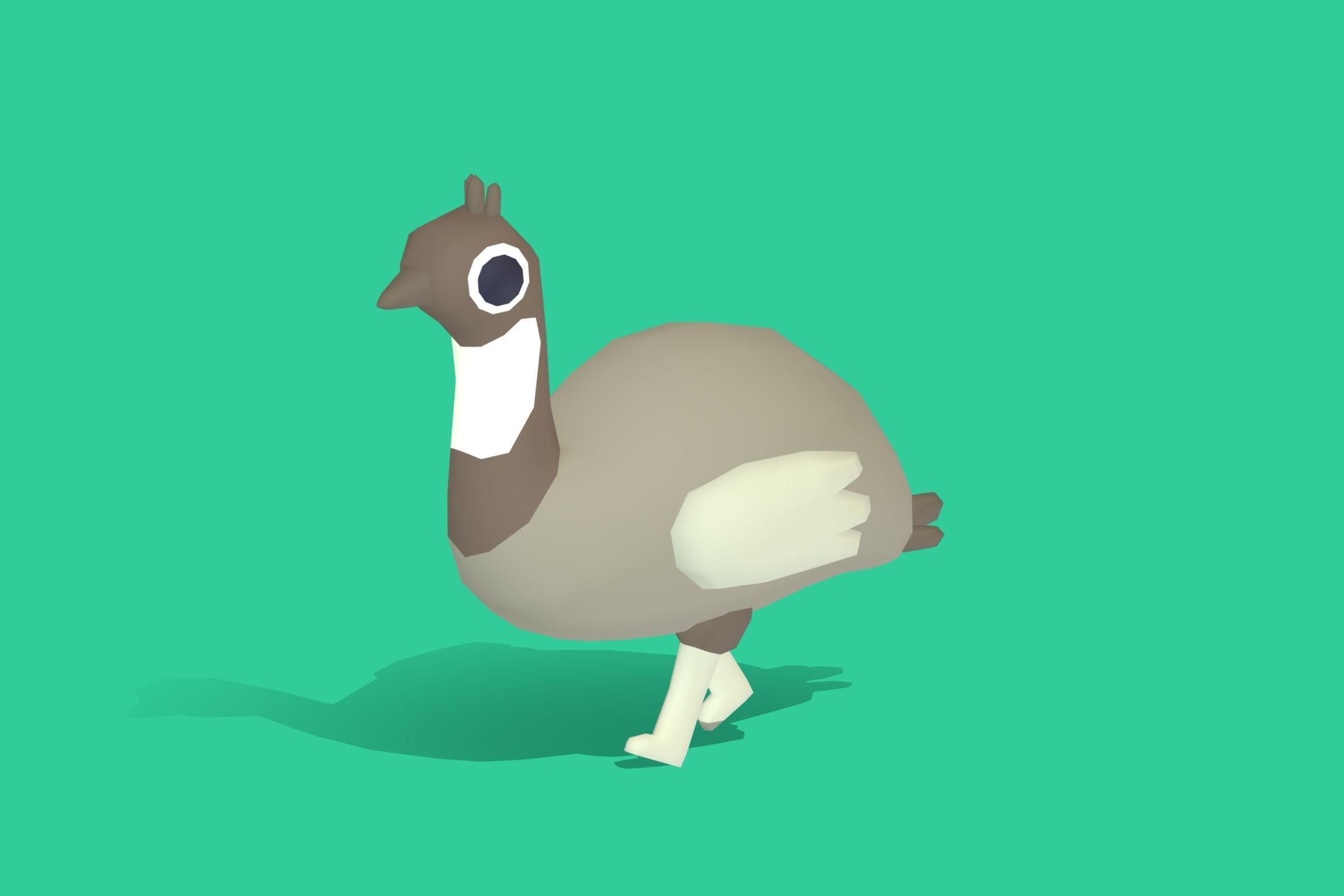 3D model Emu - Quirky Series VR / AR / low-poly | CGTrader
