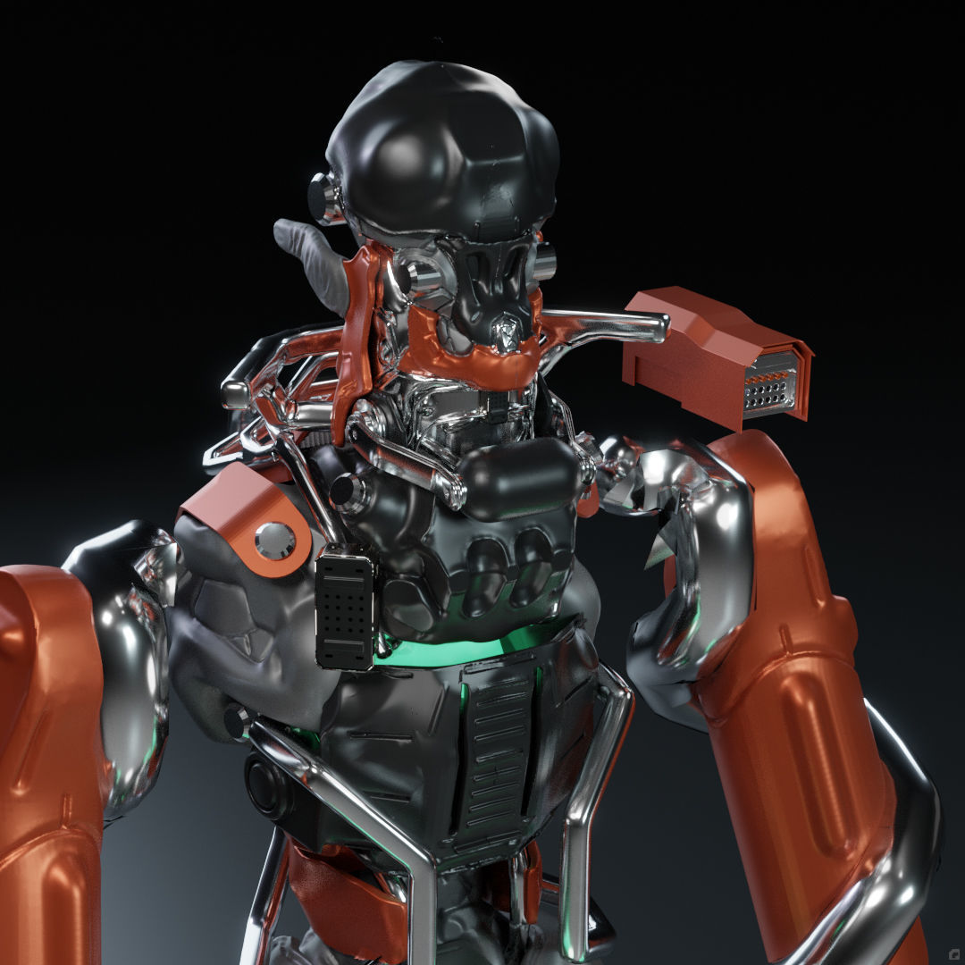 Organic Mech free 3D model | CGTrader
