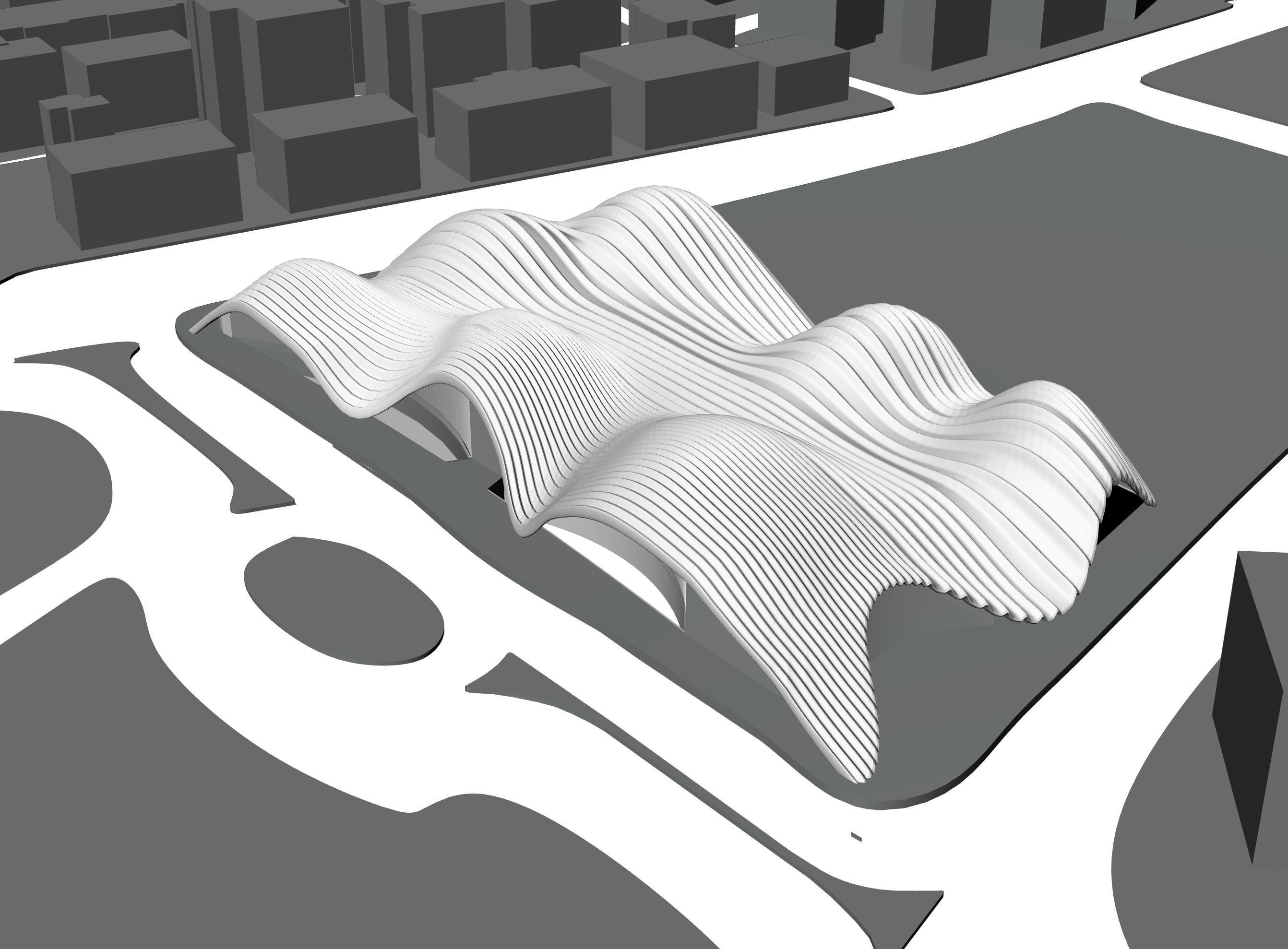 3D model Organic Shell Roof Modeling VR / AR / low-poly | CGTrader