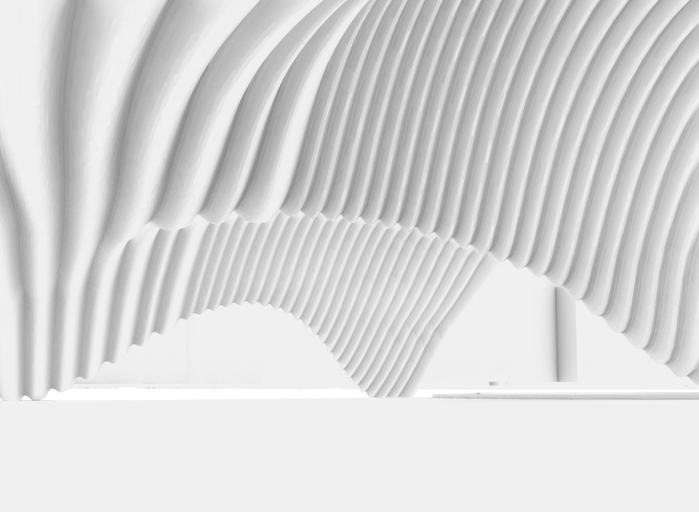 3D model Organic Shell Roof Modeling VR / AR / low-poly | CGTrader