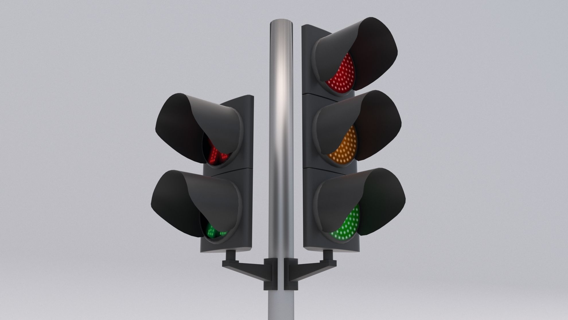 3D model Traffic Light LED 1 VR / AR / low-poly | CGTrader