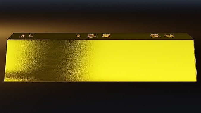Gold Block 3D model | CGTrader